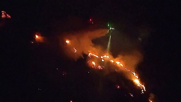 Aerial view shows terrifying devastation caused by LA wildfire