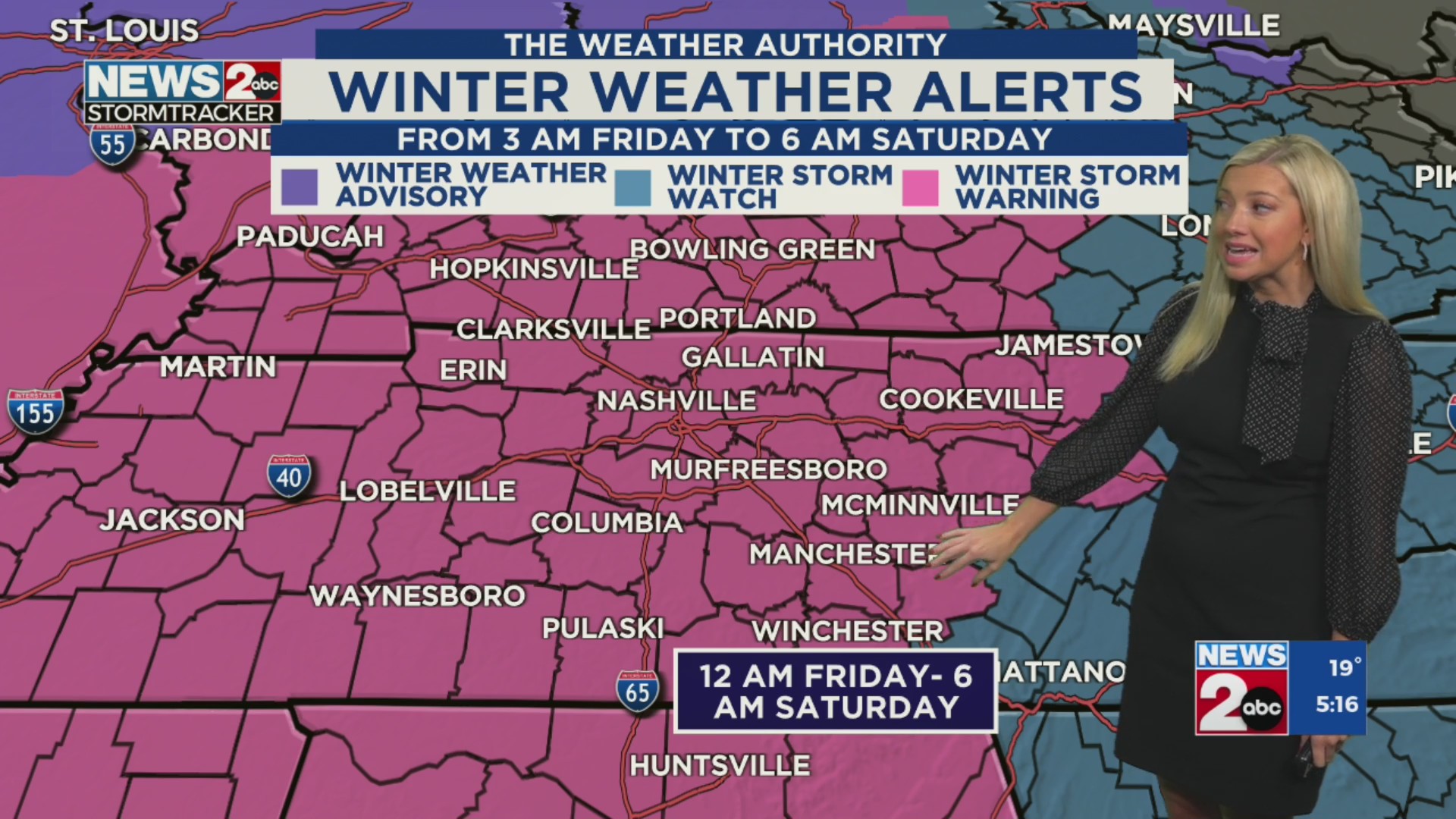 Winter Storm Warning Friday