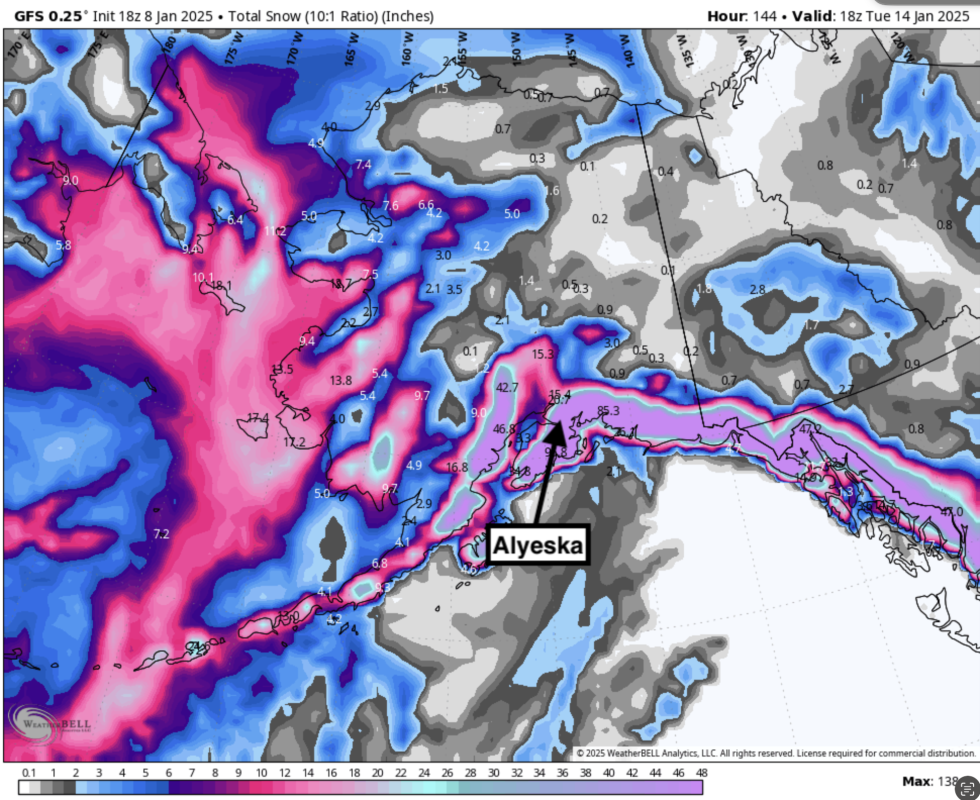 Four to Six Feet of Snow Possible on Alaska’s Peaks—the Current State ...