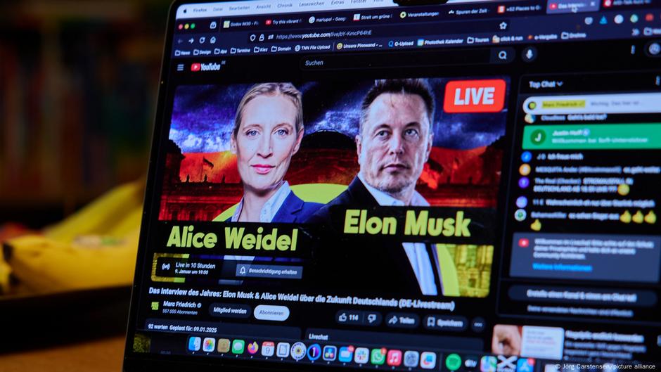 Elon Musk hosts X talk with German far-right AfD's Weidel