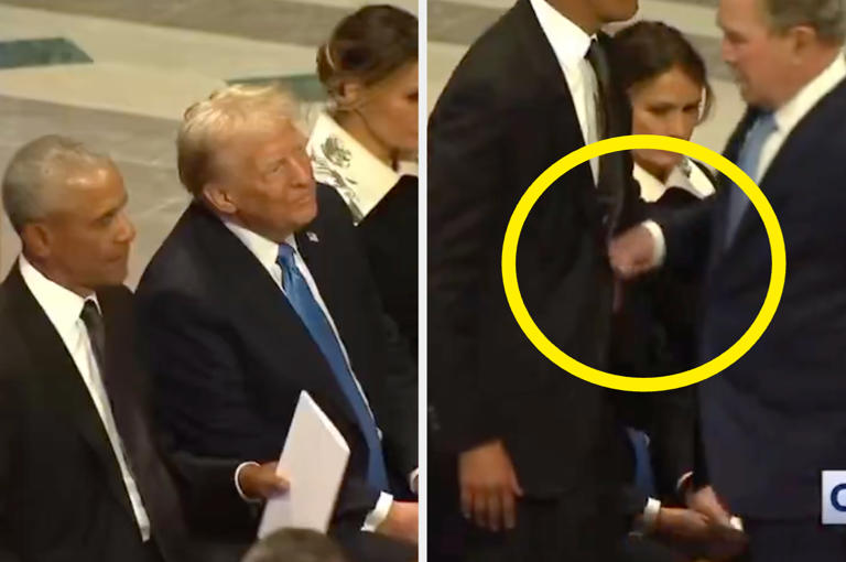 George W. Bush's Obama Belly Tap Is Going Viral
