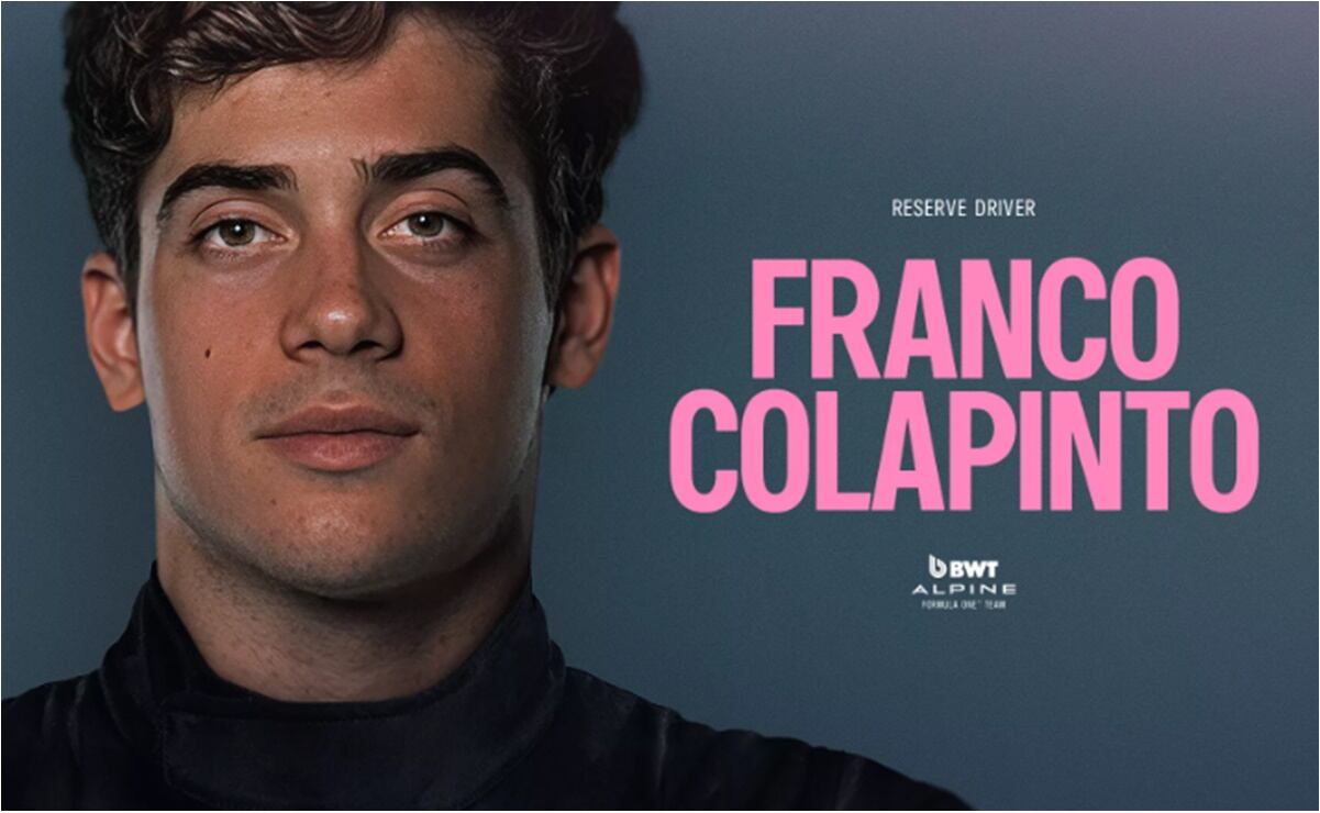 Franco Colapinto firma con la escudería Alpine; deja Williams Racing ...
