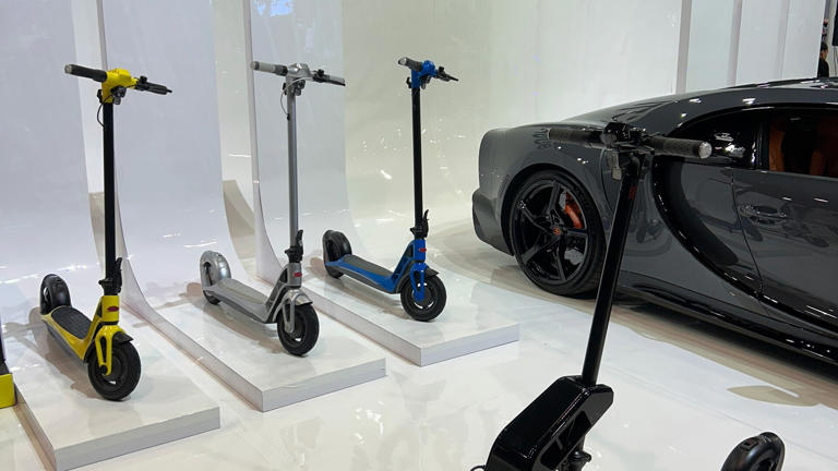 And the Most Confusing Car-Brand-e-Scooter-Mashup at CES Award Goes To...