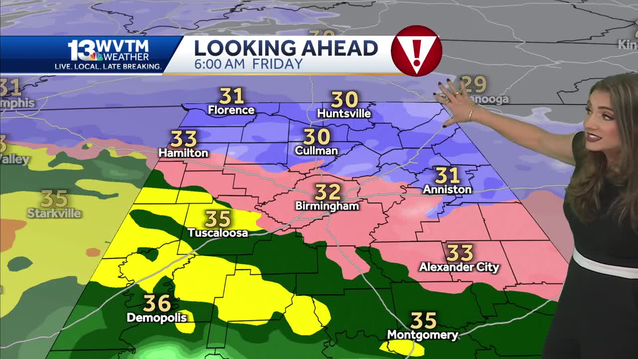 Alabama winter storm: Snow sleet, and freezing rain all in the weather ...