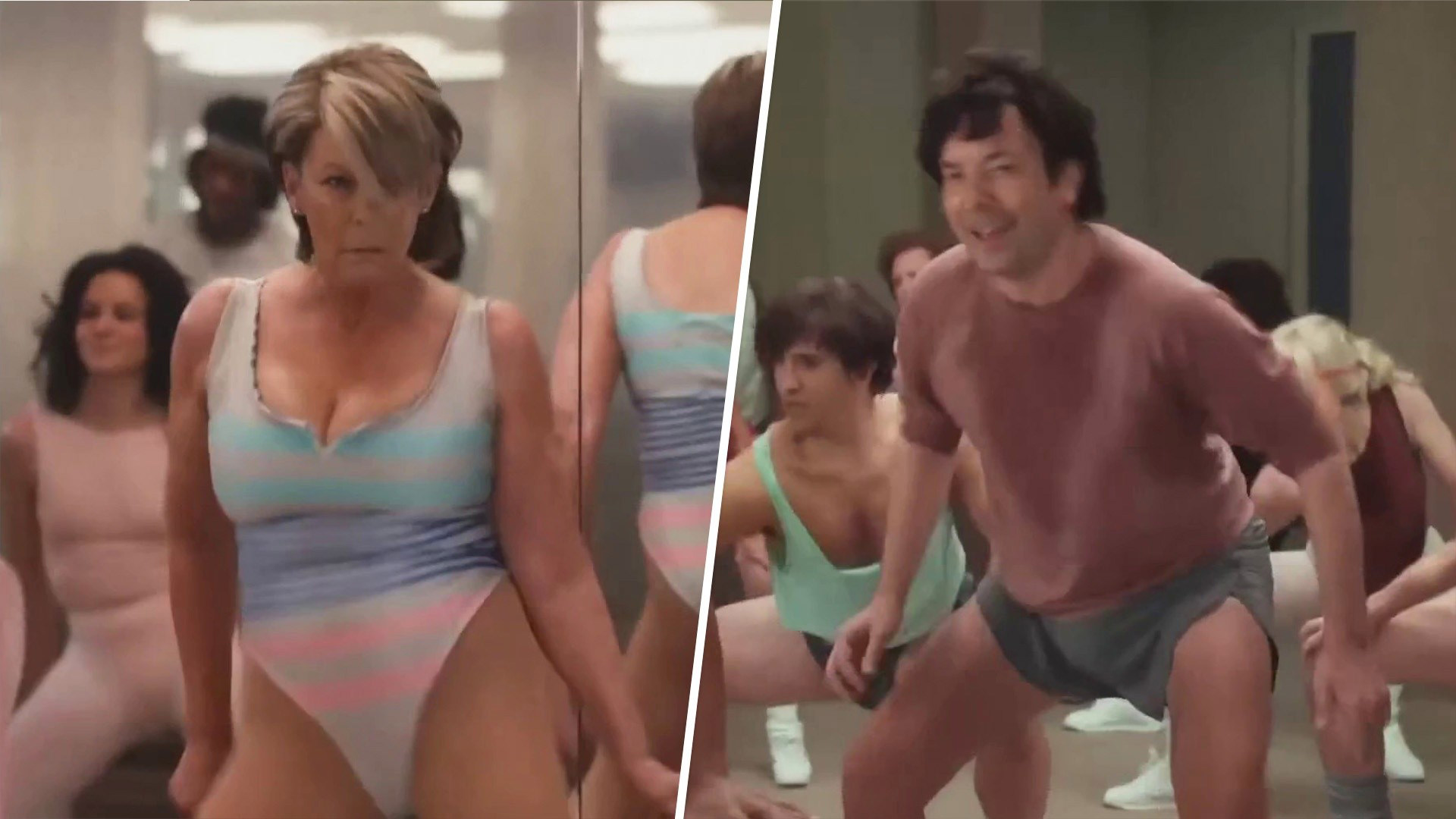 Jamie Lee Curtis, Jimmy Fallon recreate jazzercise from ‘Perfect’ Jamie Lee Curtis, Jimmy Fallon recreate jazzercise from ‘Perfect’