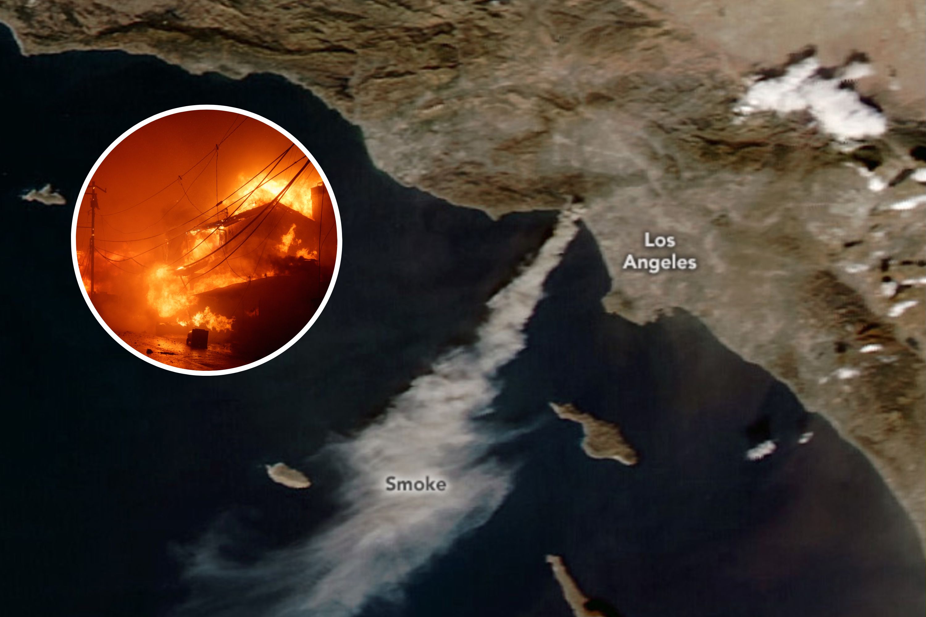 Los Angeles Wildfires: NASA Image Reveals Vast Plume of Smoke