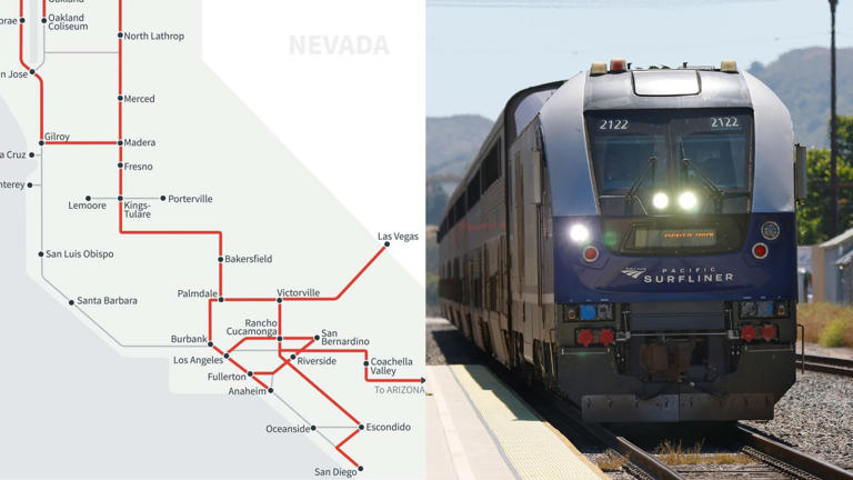 California Map Details Plans for More High-Speed Rail