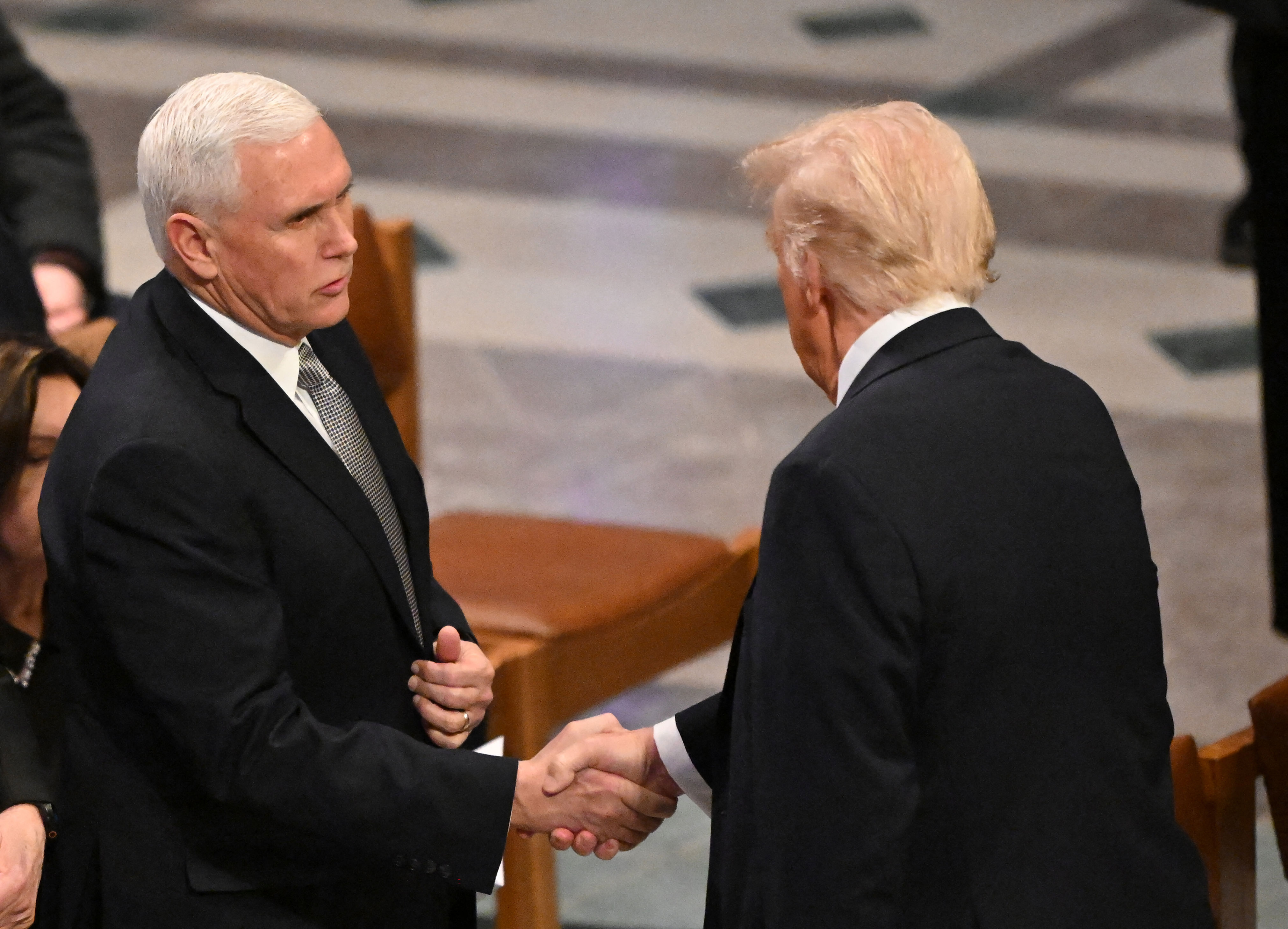 Trump, Pence Publicly Meet For First Time Since Trump Nearly Got Pence ...