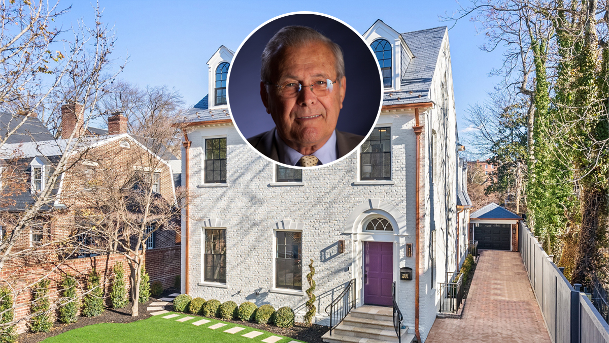 Donald Rumsfeld's Former Washington, D.C., House in Photos