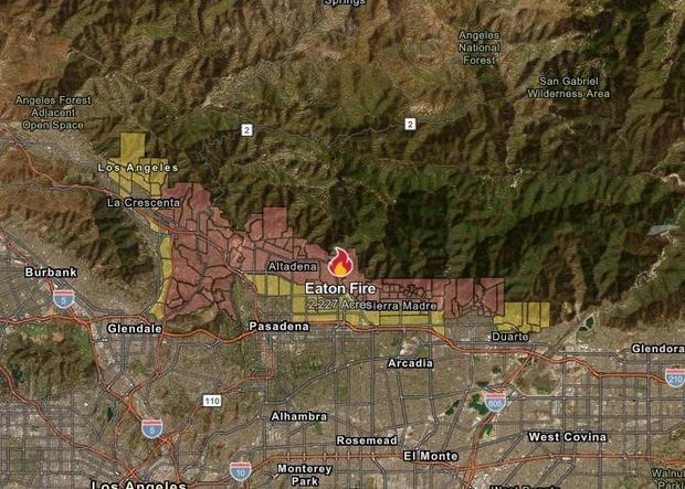 Eaton Fire growth has "been significantly stopped" fire officials say ...