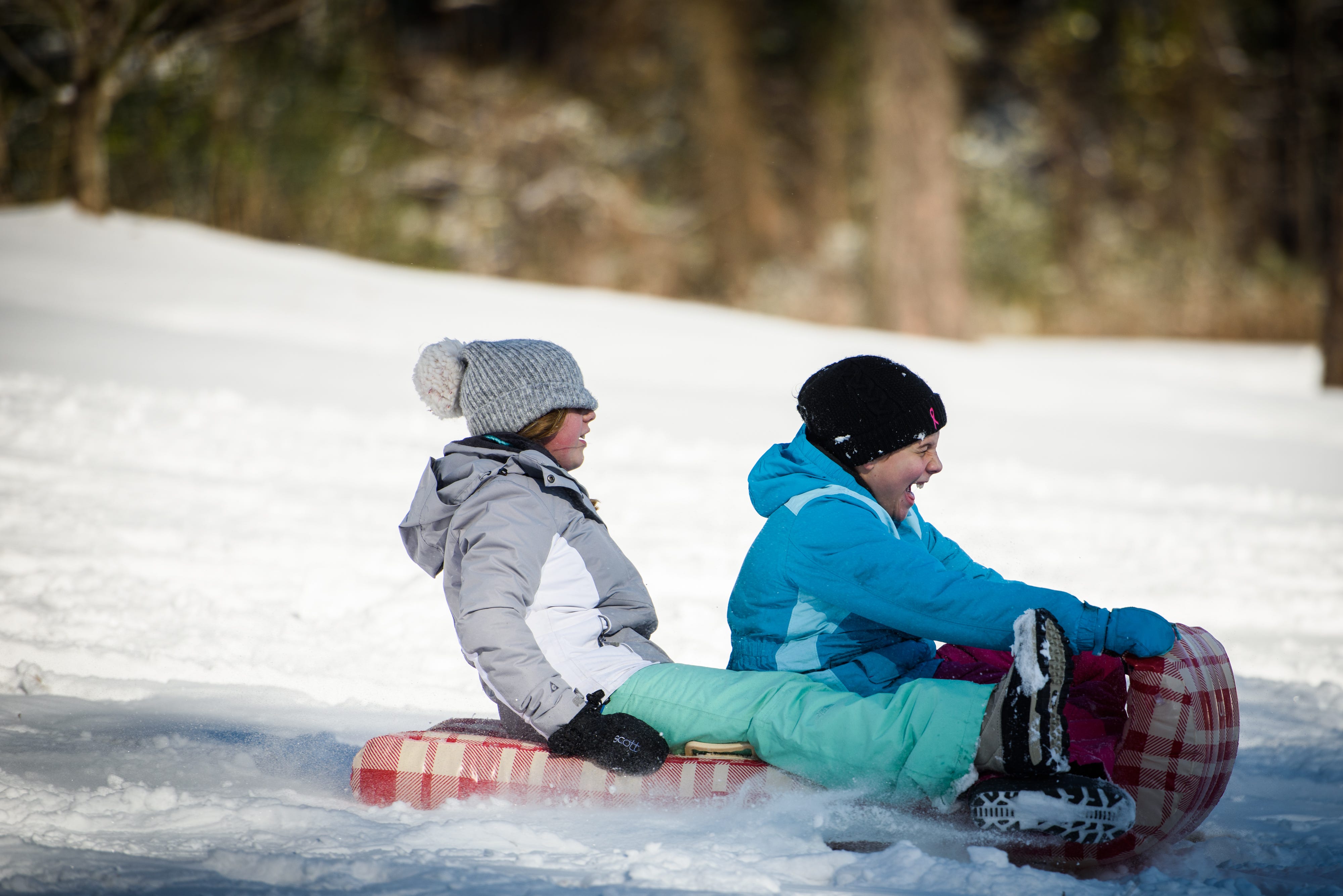 How much snow do you need to go sledding, and will Fayetteville get enough?