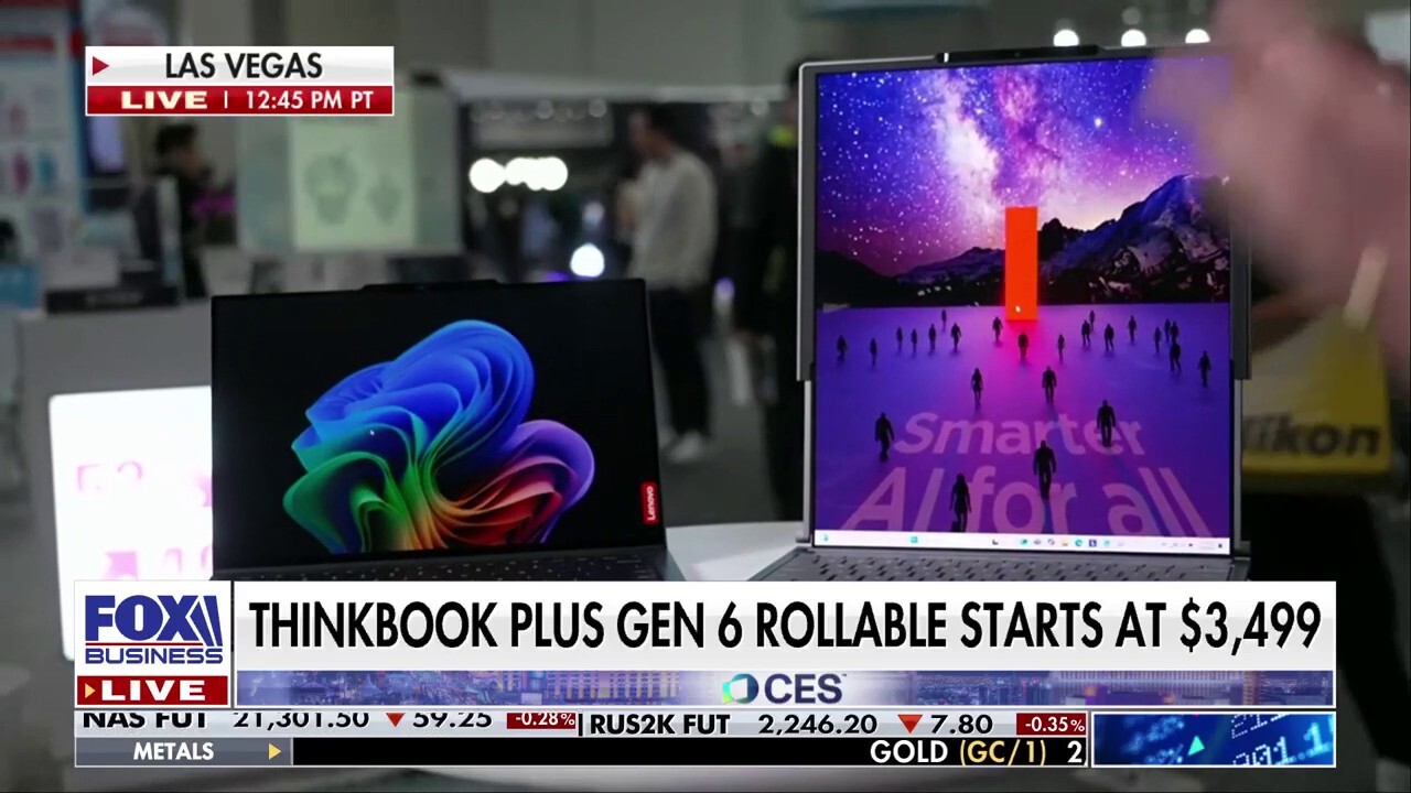 Lenovo unveils the world’s first rollable laptop