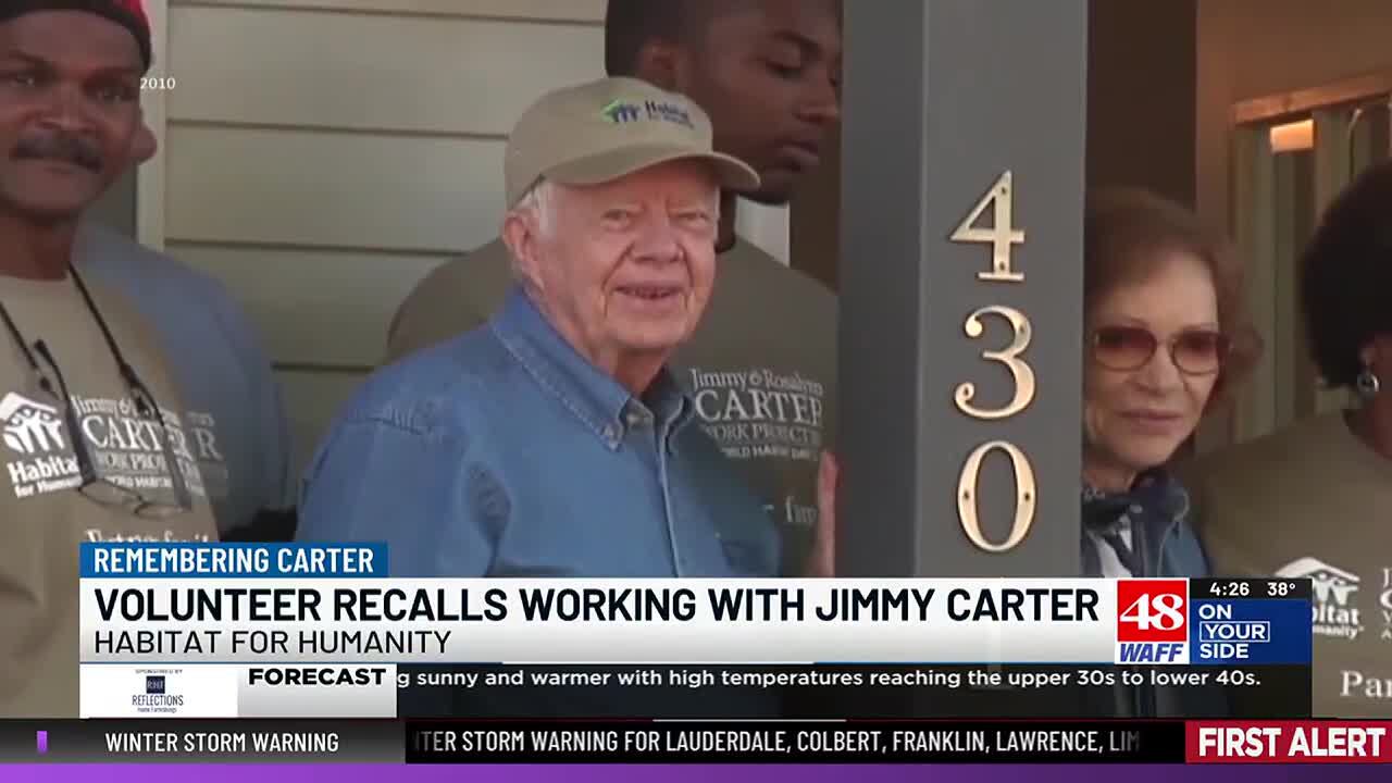 Humanitarian work of President Jimmy Carter impacted Alabama