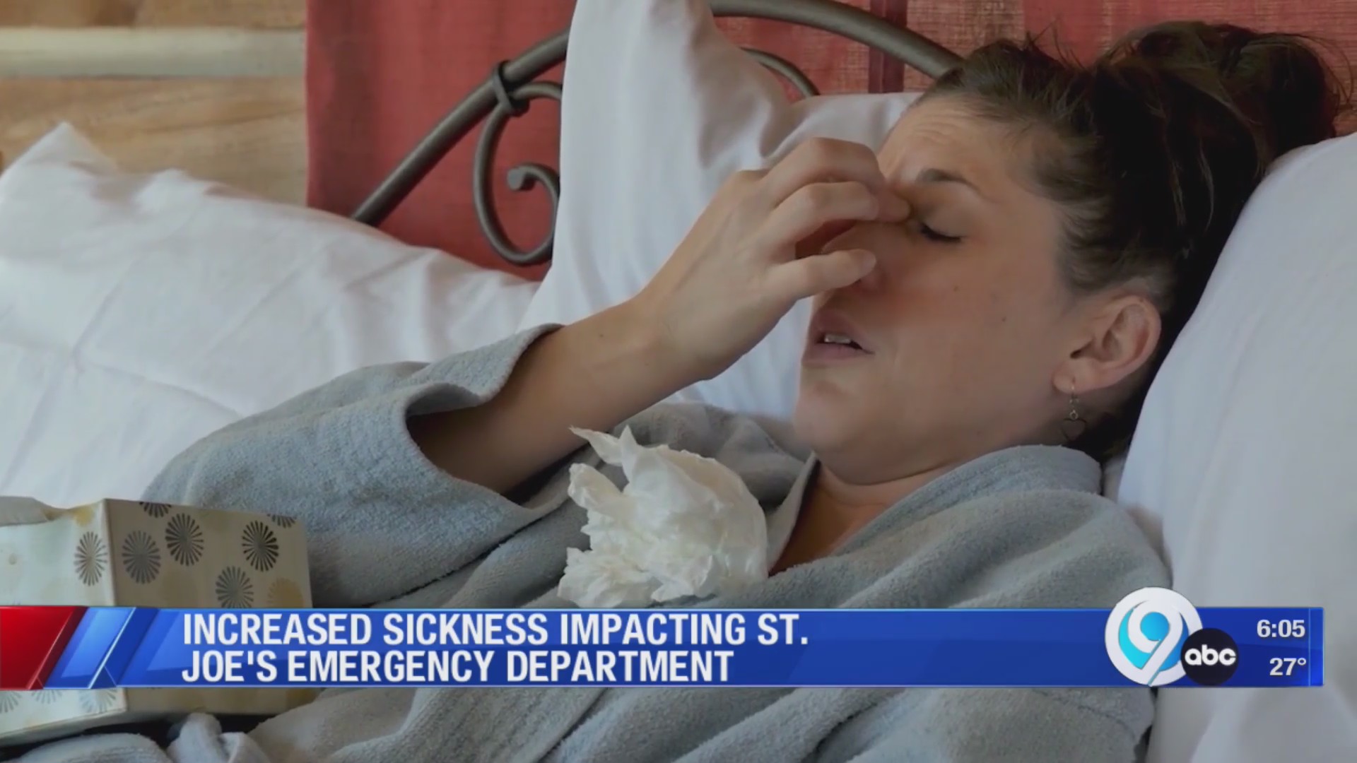 Increased sickness impacting St. Joe's emergency department