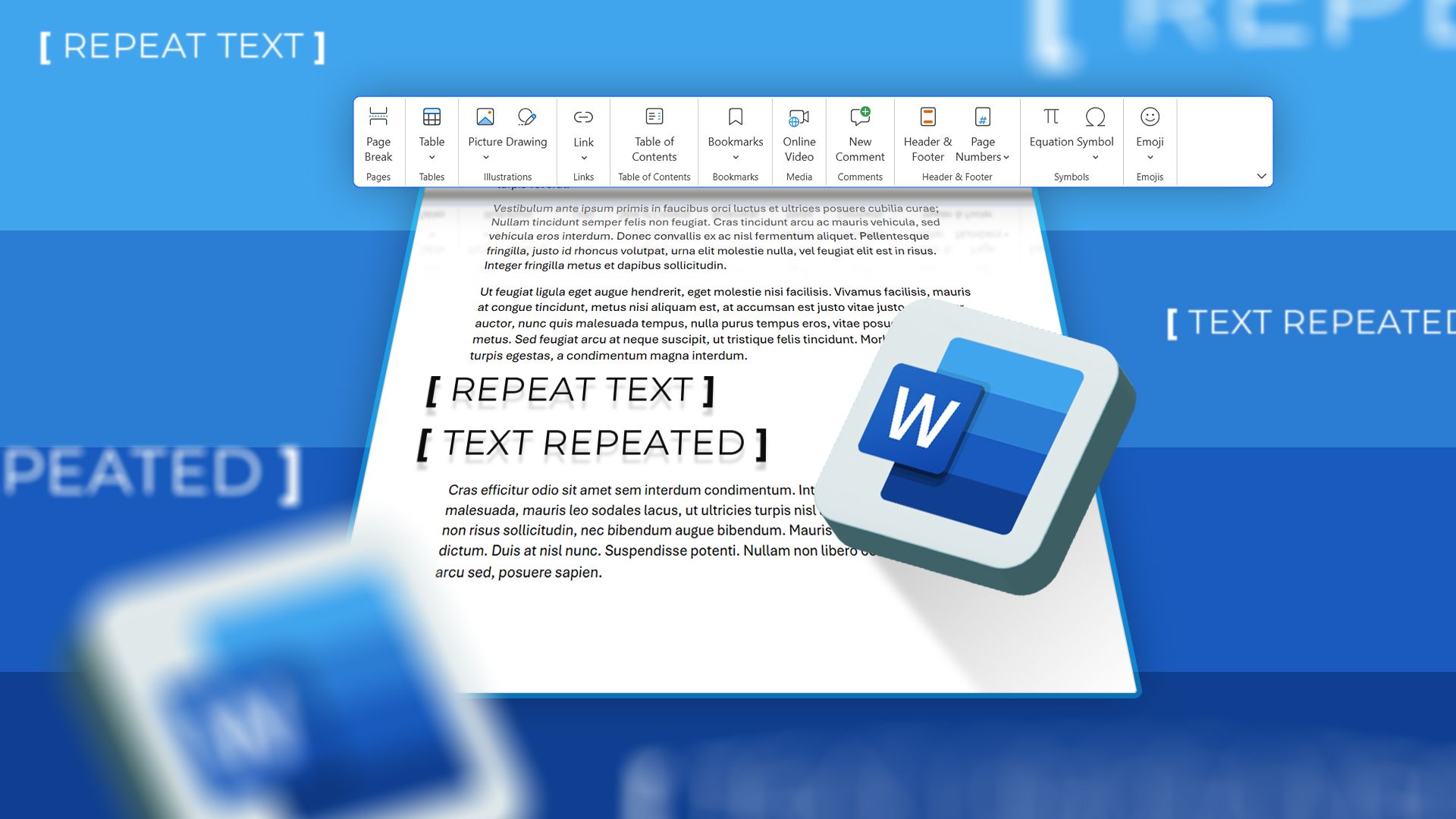 How to Repeat and Automatically Update Text Fields in Microsoft Word