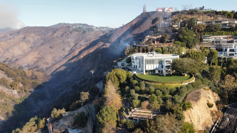 Tom Hanks’ cliffside LA home narrowly avoids wildfire, stunning photos show