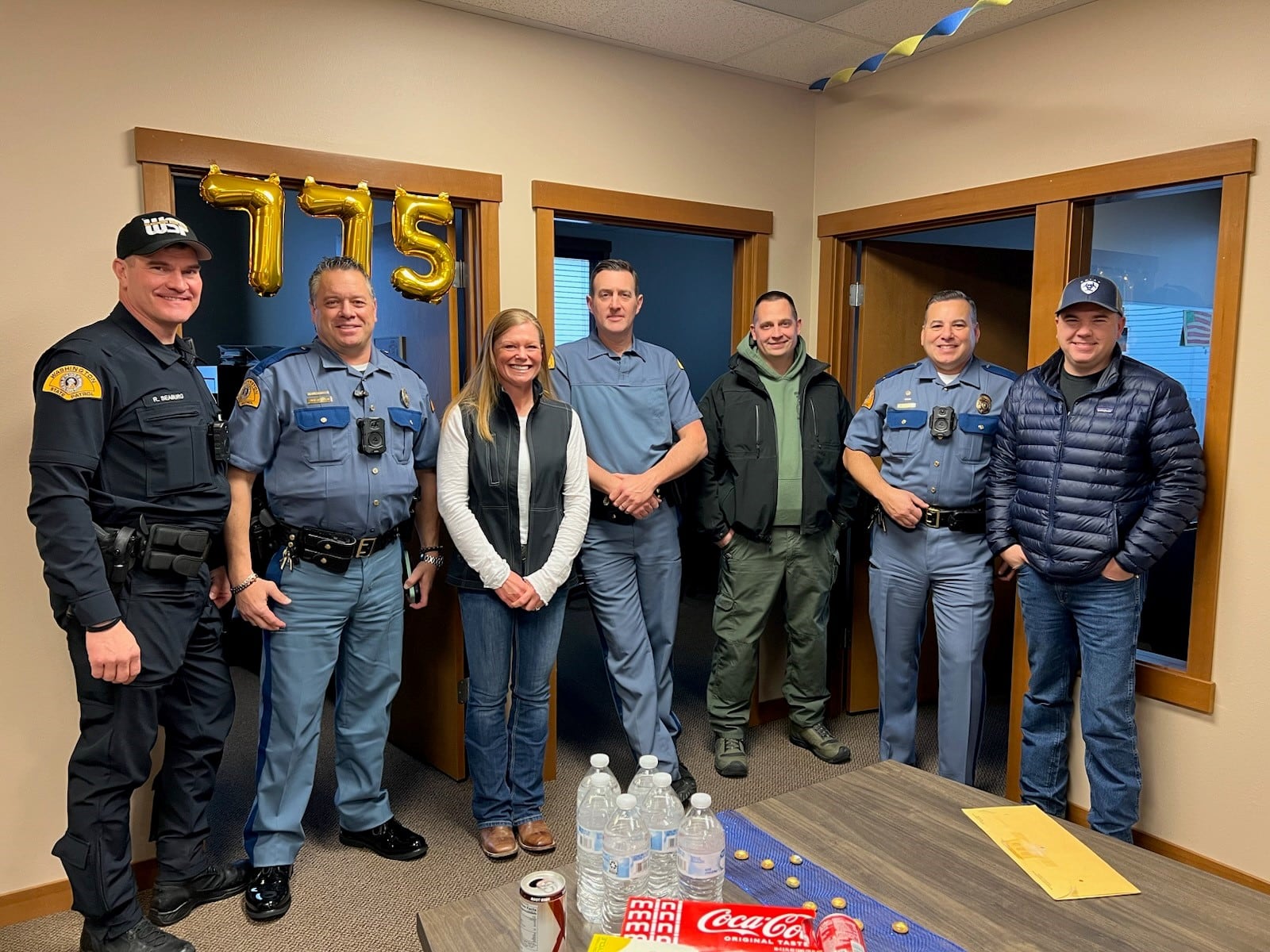 State trooper shot 9 times on the job returns to work 11 months later