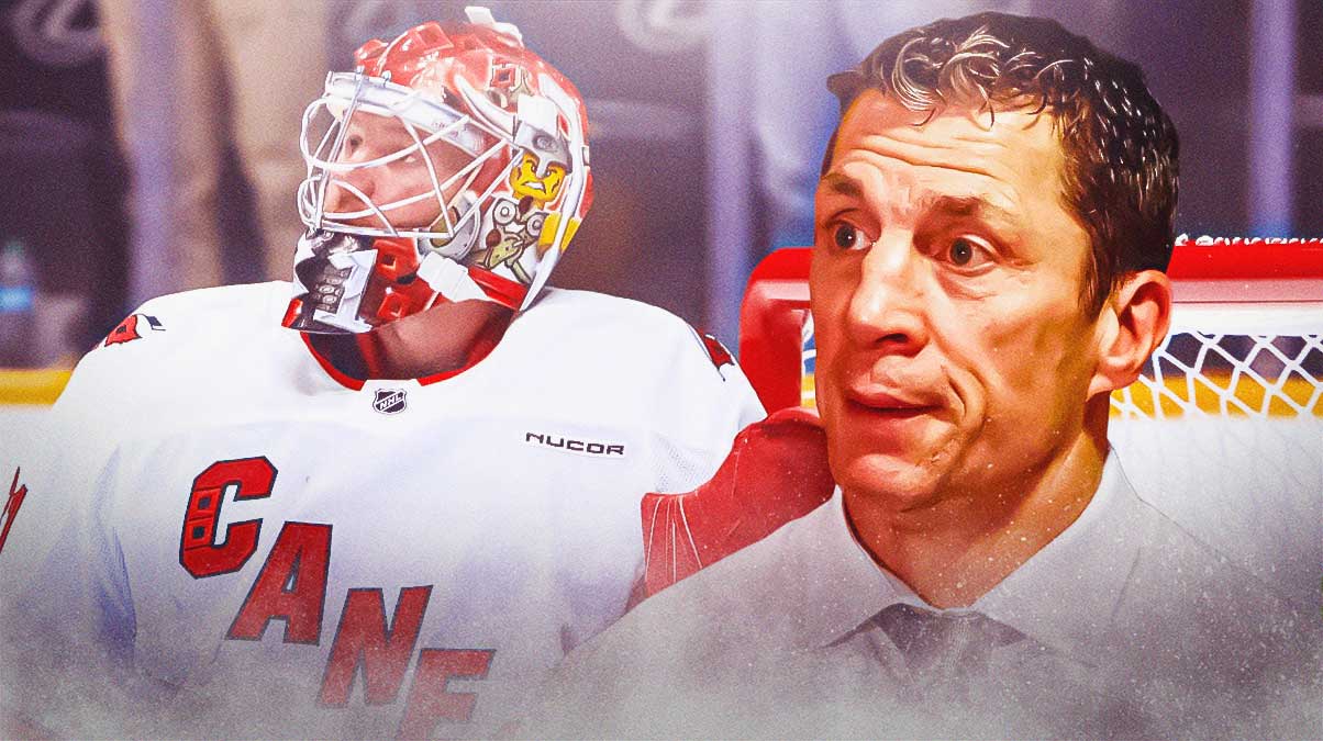 Hurricanes get huge Frederik Andersen practice sighting