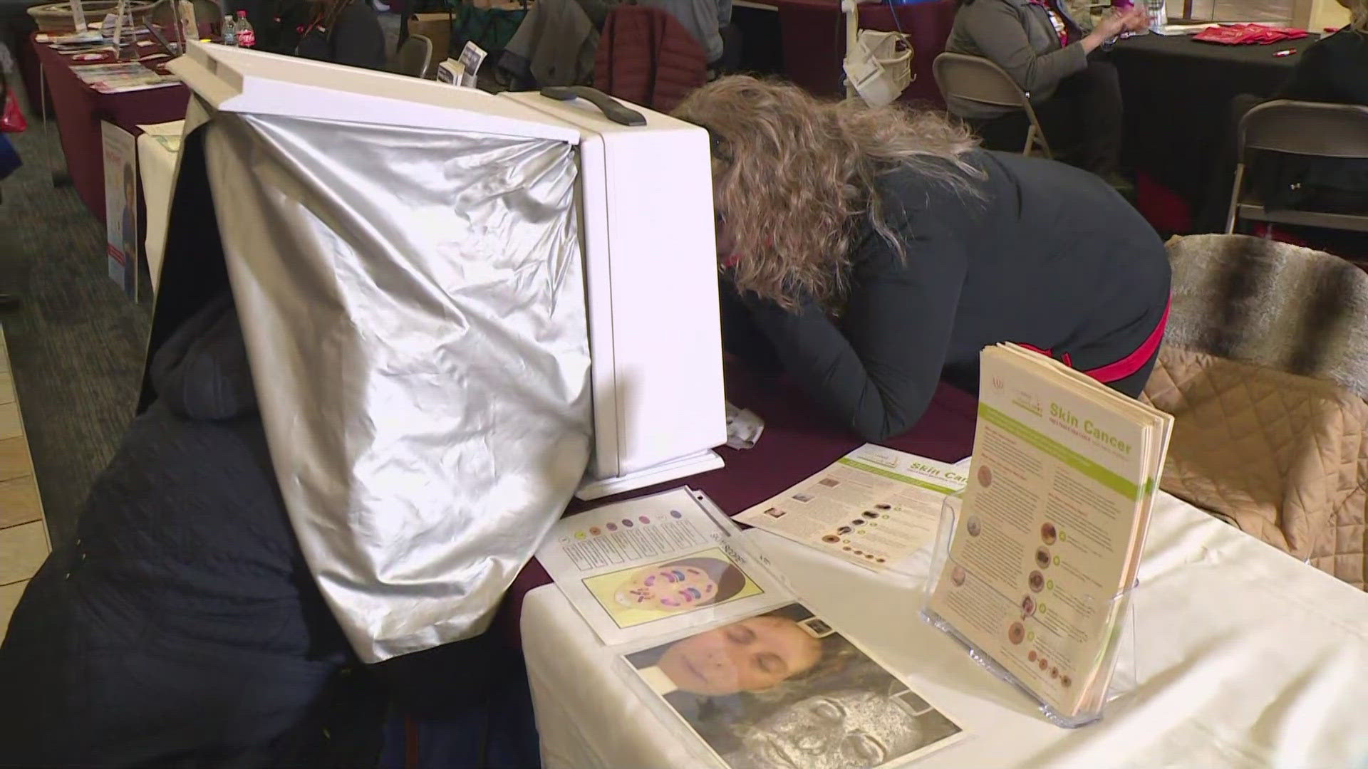 One of the popular booths at UofL Health and Wellness Expo checks for ...