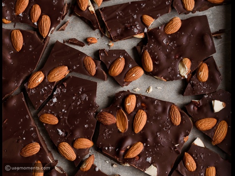 National Bittersweet Chocolate Day: Salted Dark Chocolate Almond Bark