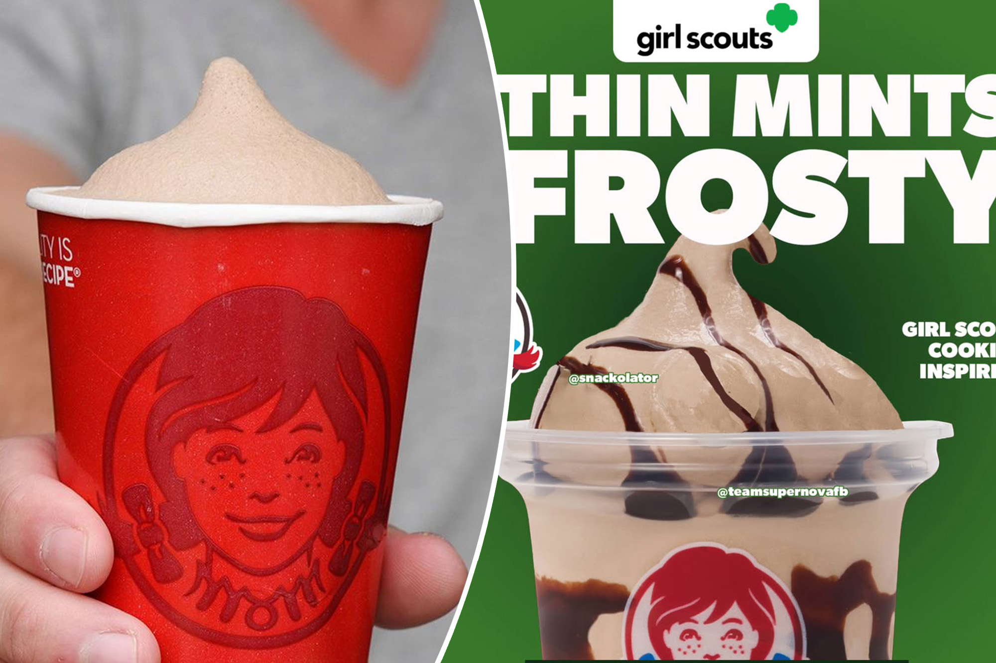 Wendy’s, Girl Scouts’ Thin Mint Frosty rumor picks up steam — and fans freak out: ‘Can’t wait ...