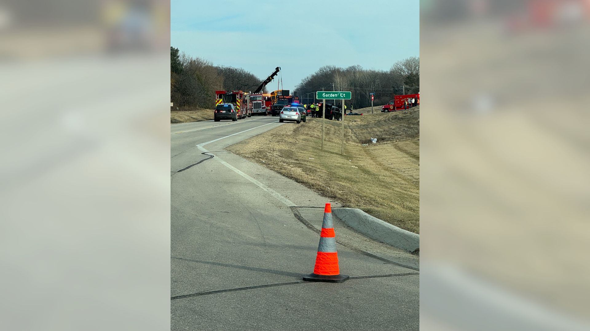 Man seriously hurt after Sun Prairie crash involving school bus