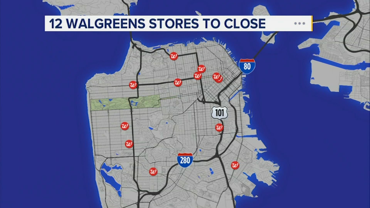These 12 Walgreens stores in San Francisco are closing