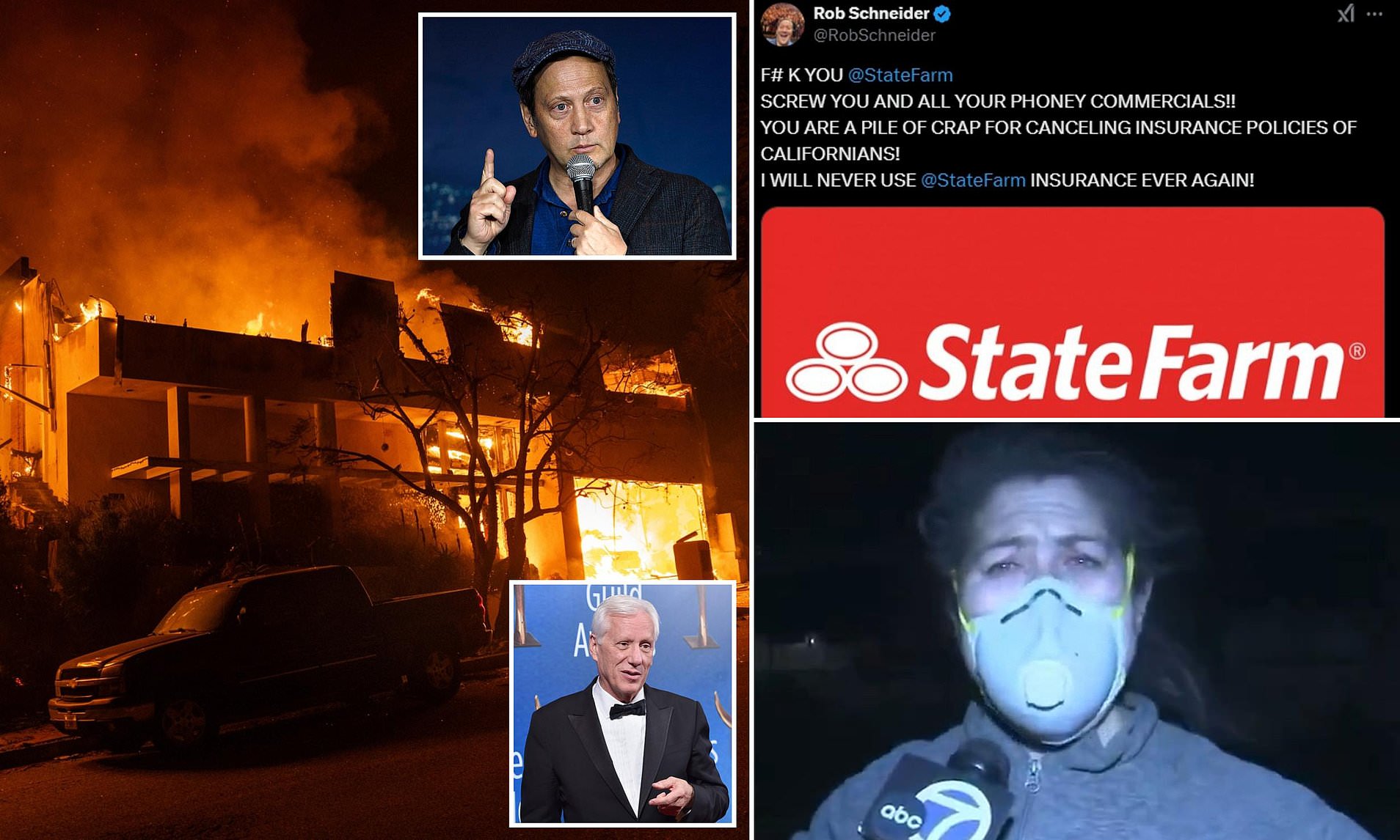 Celebs slam insurers as thousands left without coverage amid LA fires
