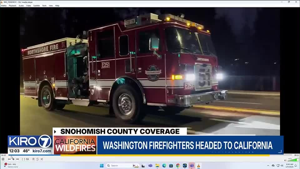 VIDEO: WA firefighters head to California