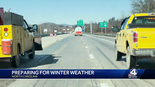 State of emergency declared as NCDOT make final preparations for snow, ice