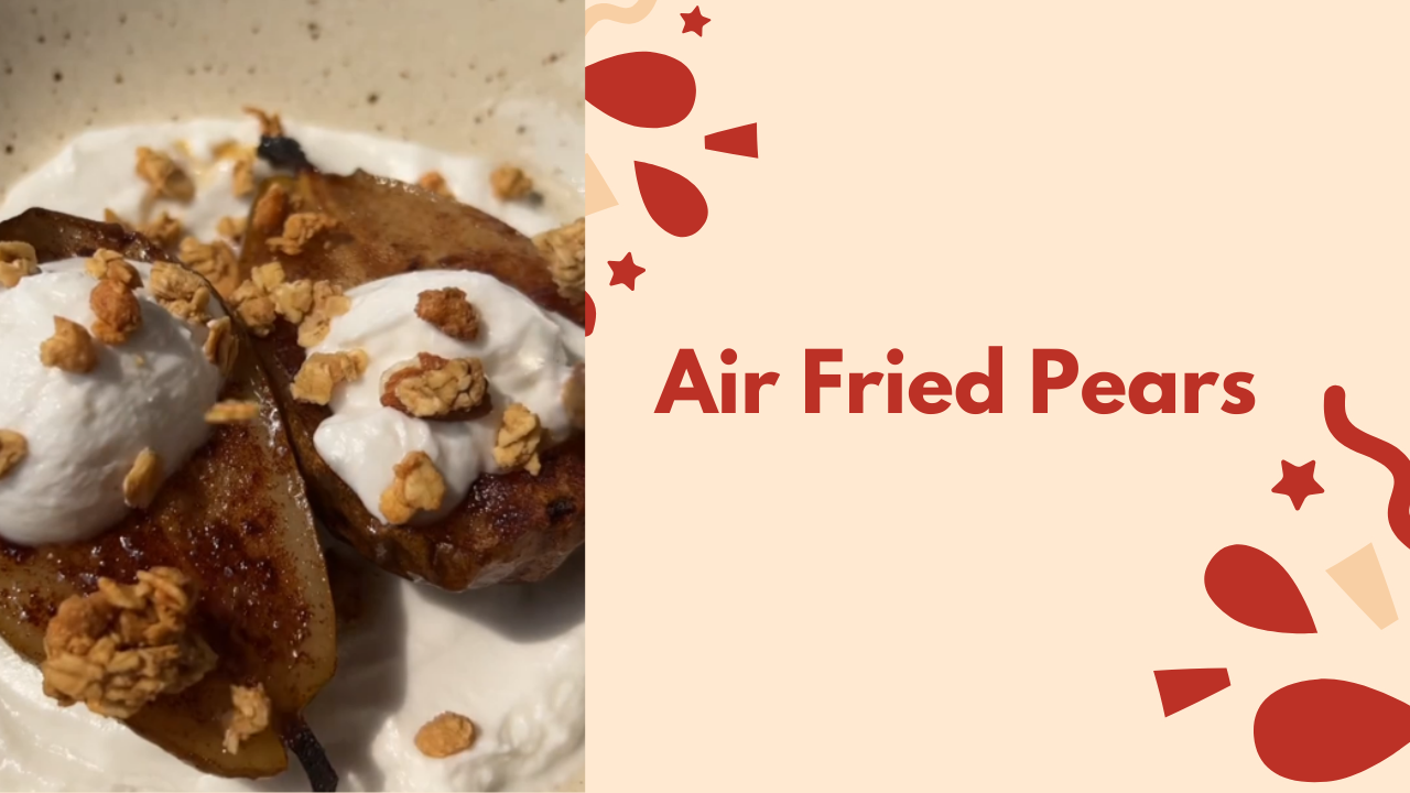 Air Fried Pears
