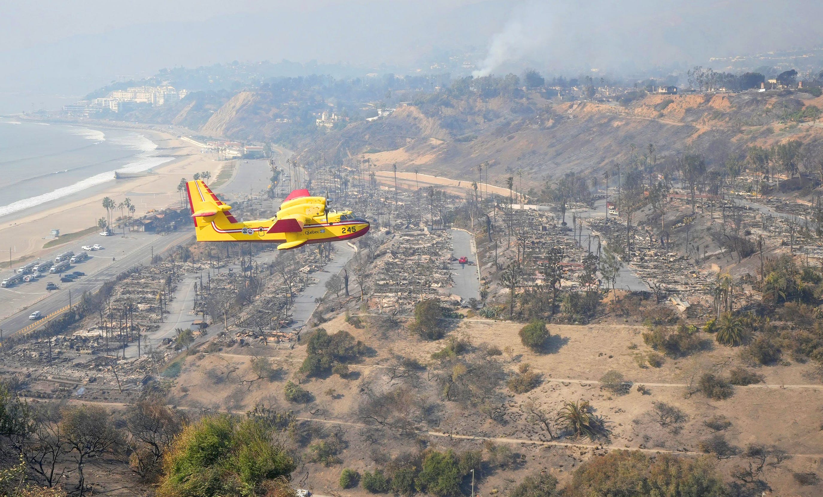 FAA says drone collided with firefighting aircraft flying over ...