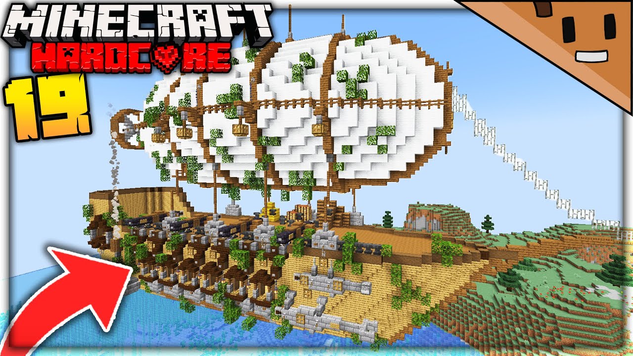 What it takes to build a massive airship in Minecraft hardcore