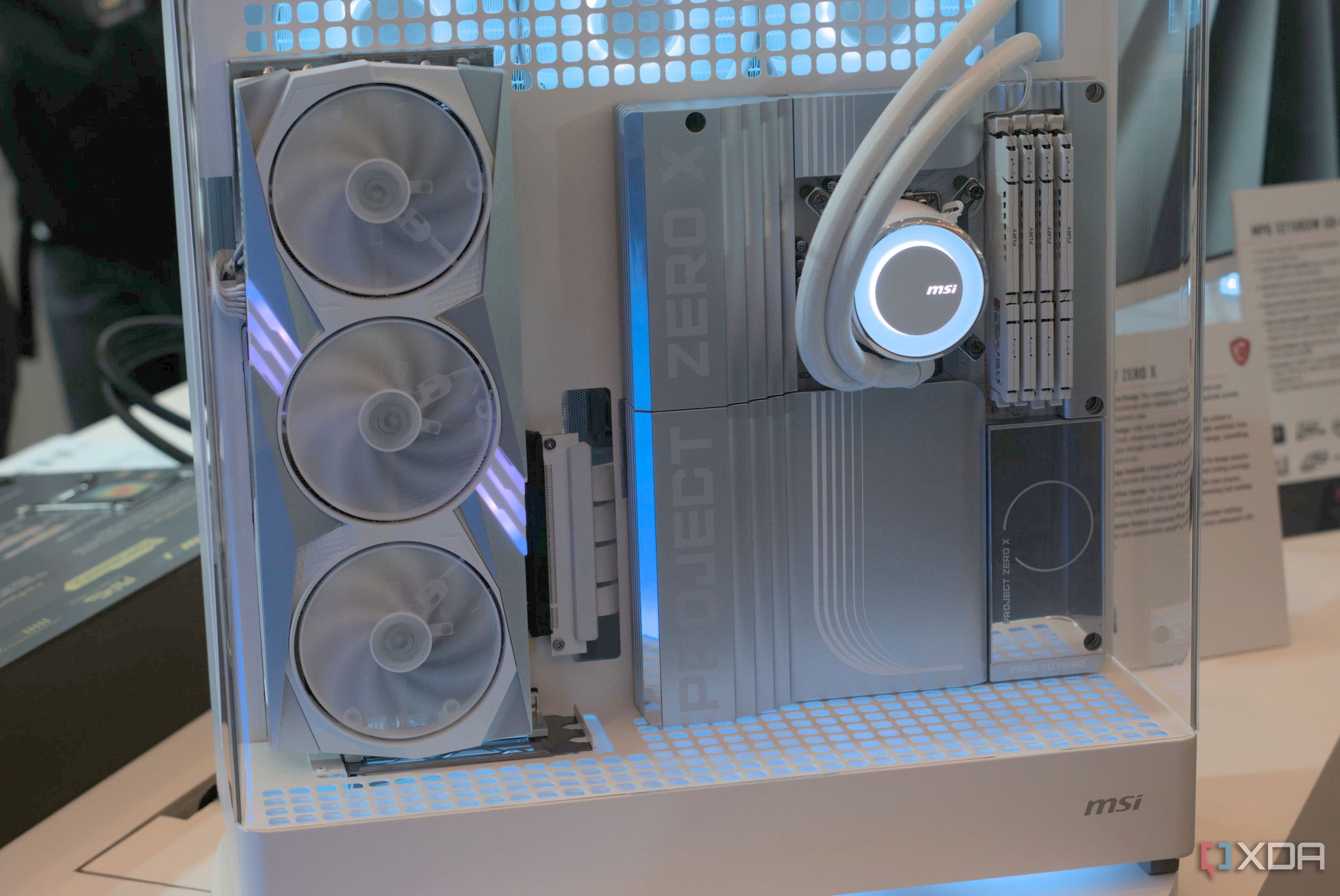 This panoramic MSI Project Zero X PC case ditches all cables and is ...
