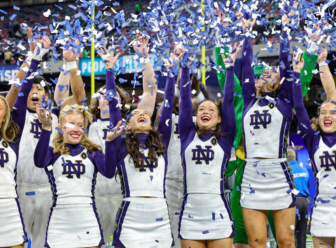 Notre Dame Cheerleader Going Viral Before Monday's Championship Game