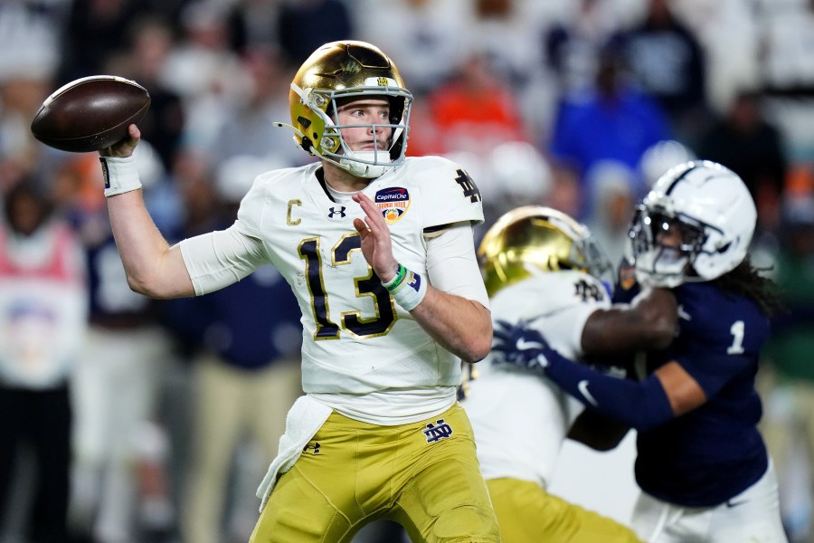 TICKET PUNCHED! Fairhope native Riley Leonard leads Notre Dame to title ...