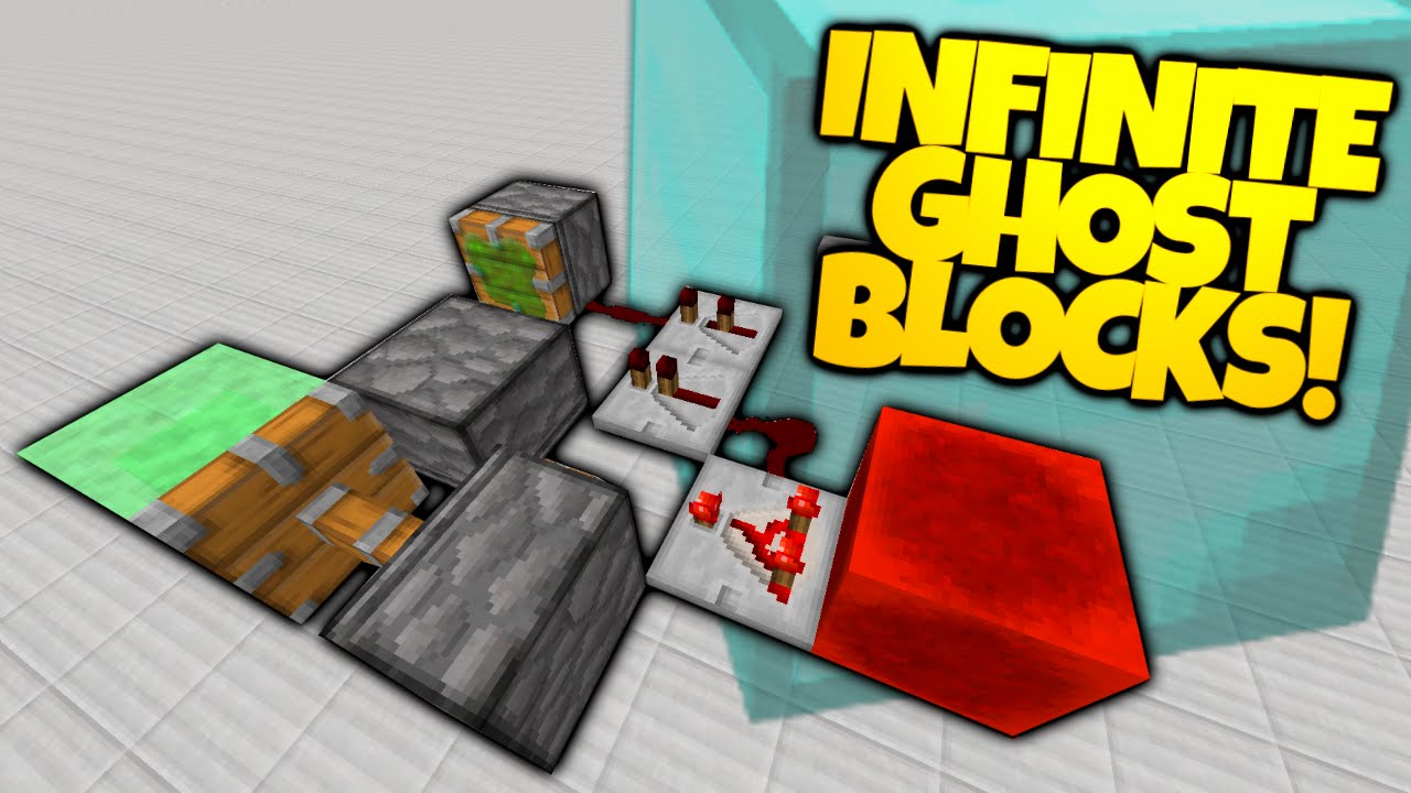Minecraft | Spawn In GLITCH GHOST BLOCKS With This Redstone Trick ...