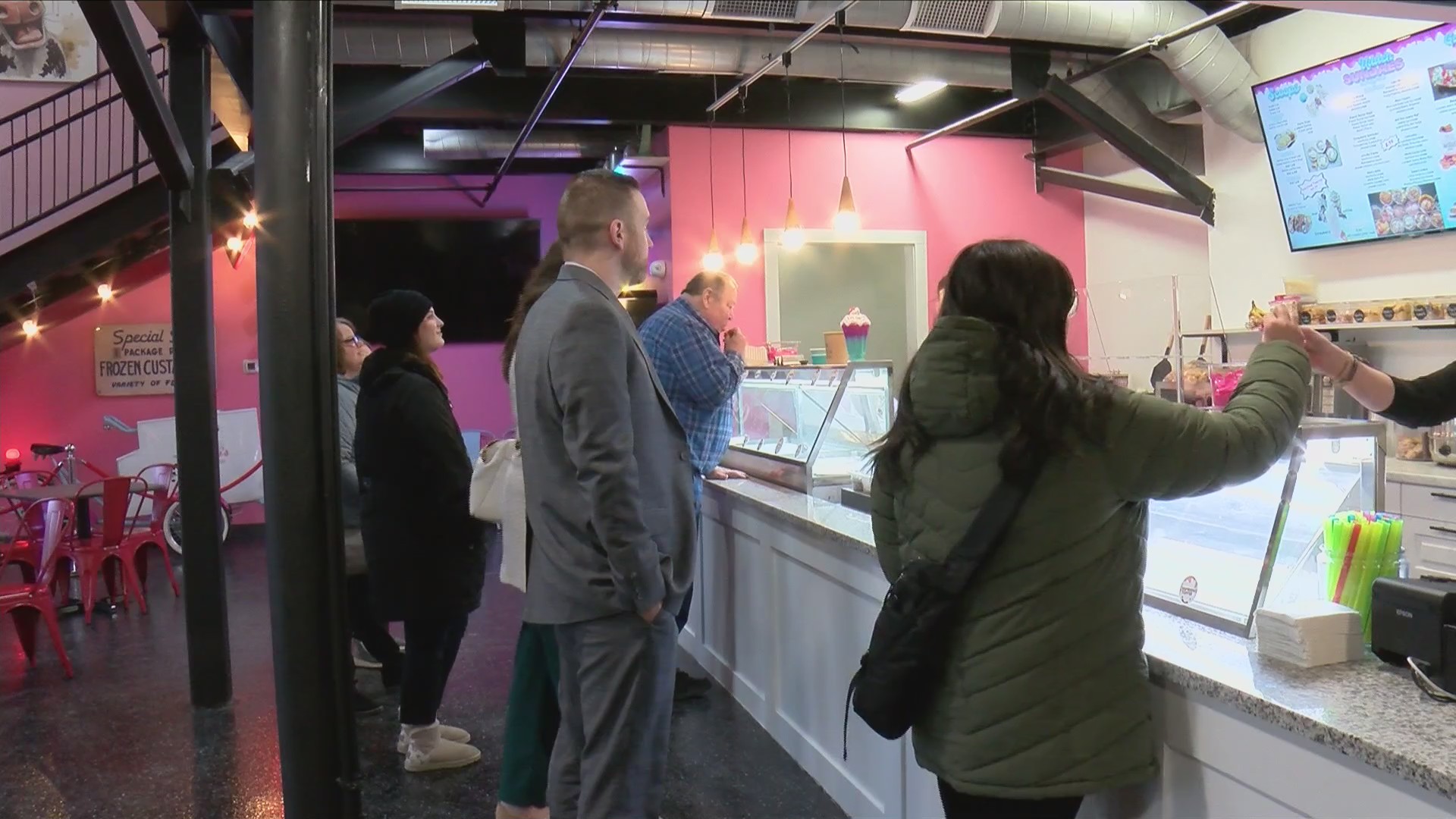 Vintage Ice Cream Shop Grand Opening