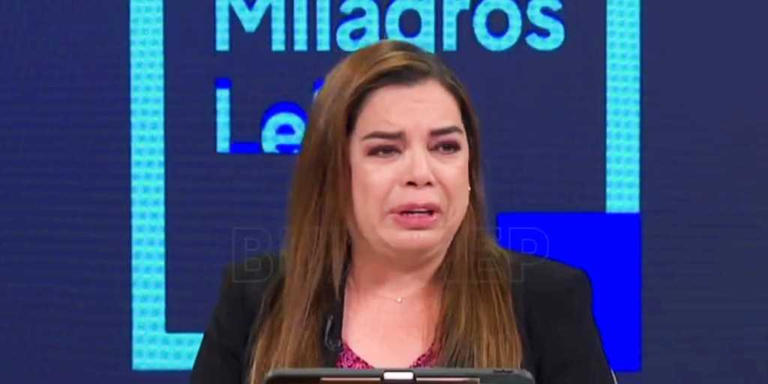 Milagros Leiva llora en vivo al enterarse de la muerte de su padre Milagros Leiva llora en vivo al enterarse de la muerte de su padre