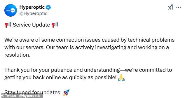 Hyperoptic is DOWN as internet provider crashes for users across UK