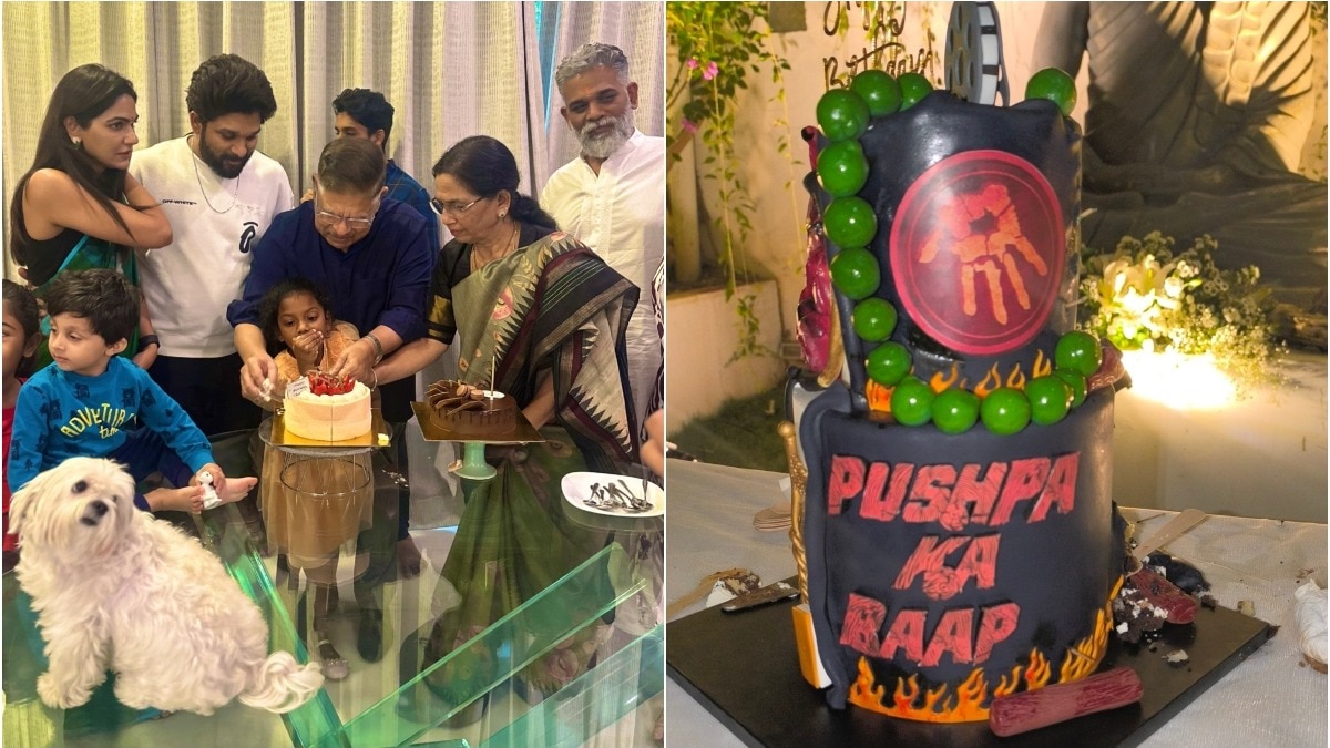 Pics: Inside Allu Arjun's father's 76th birthday with Pushpa-themed ...