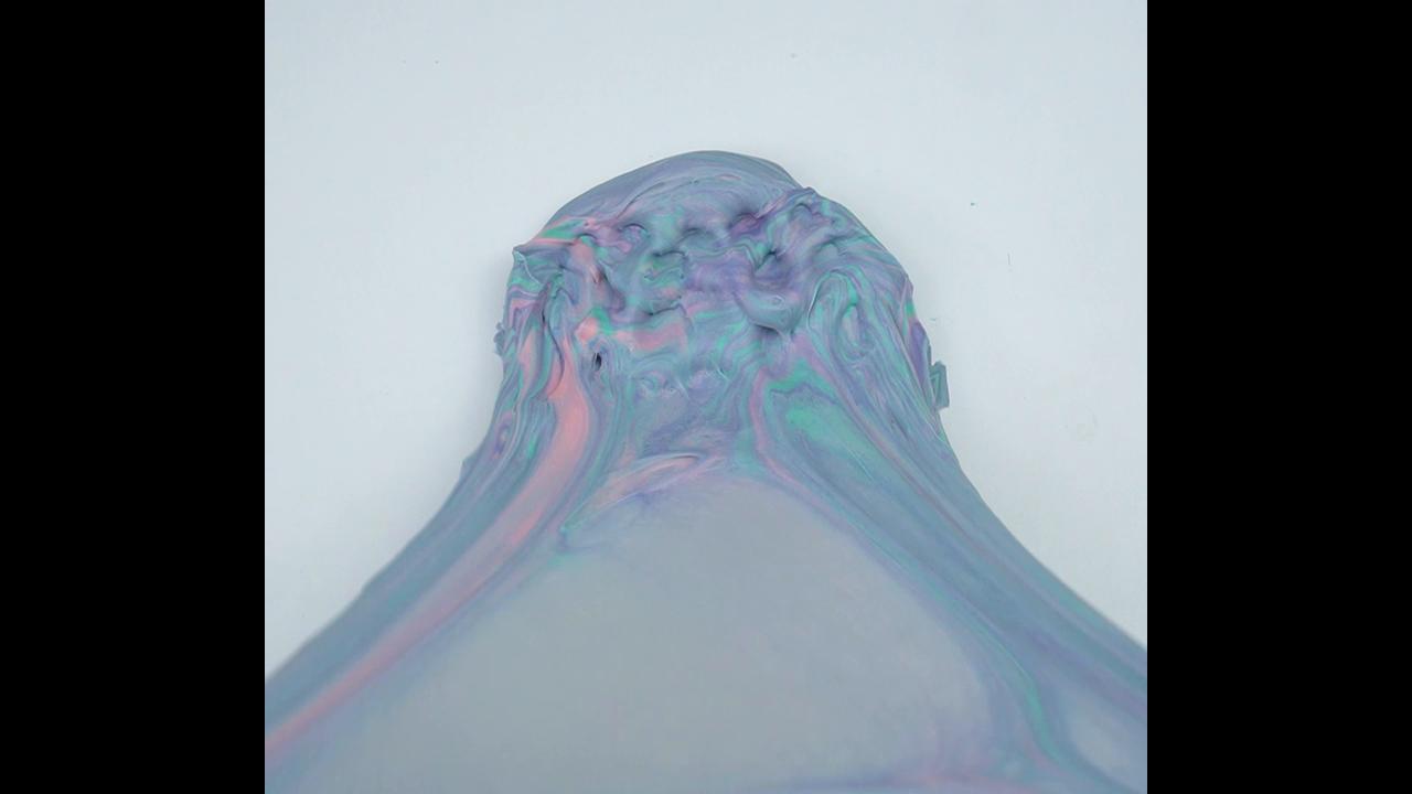 Satisfying Playing Colorful Soft Slime