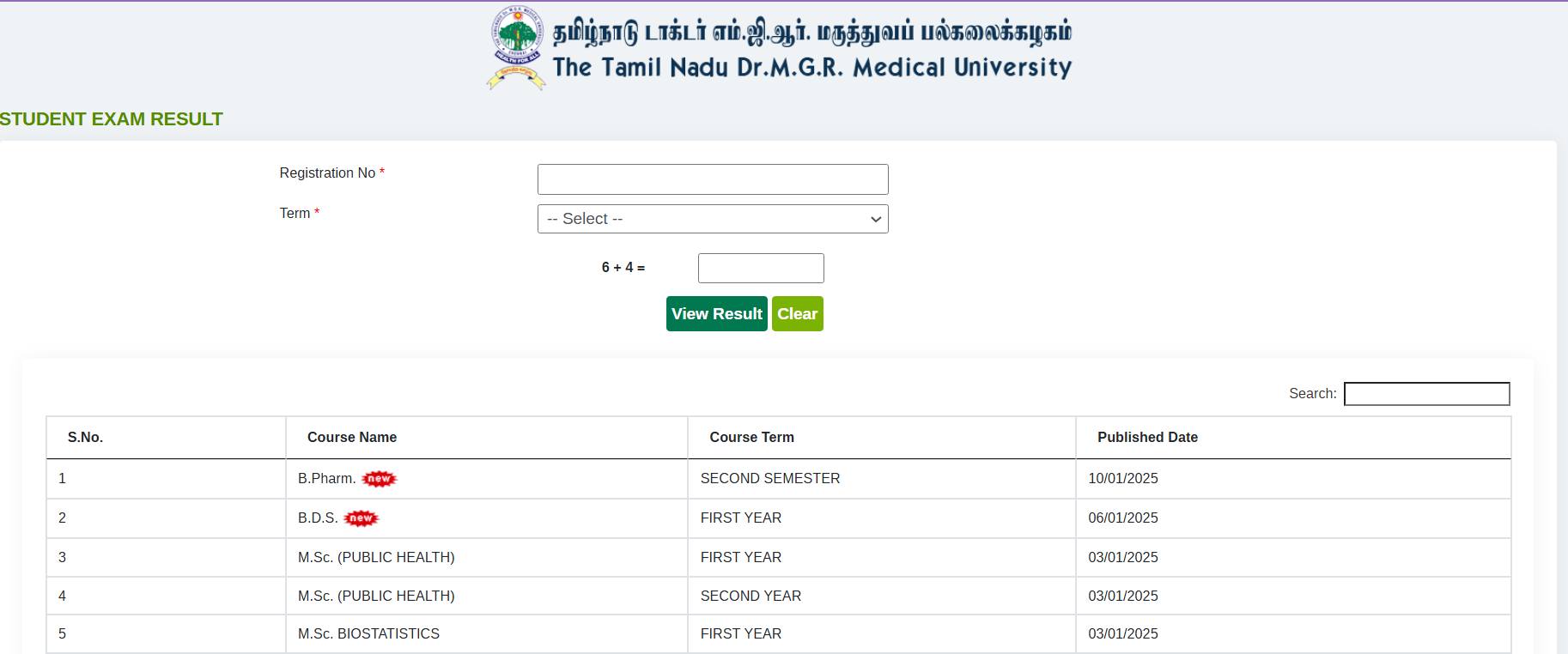 TNMGRMU Results 2024-25 OUT: Dr. MGR Medical University रिजल्ट tnmgrmu ...