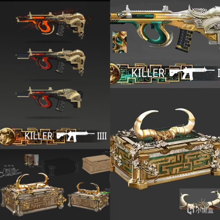 春节成长型武器皮肤抢先看！（AUG/M762/M249/平底锅）