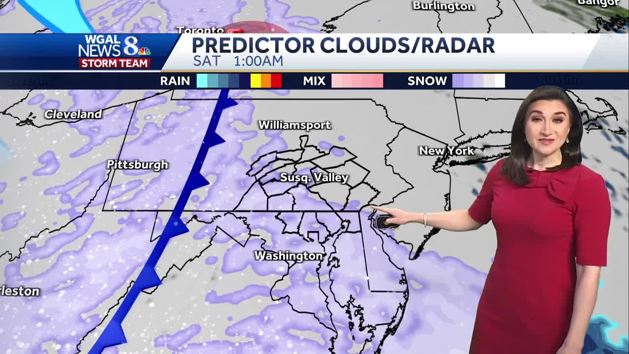 Friday into Saturday: Hour-by-hour snow forecast for South-Central ...