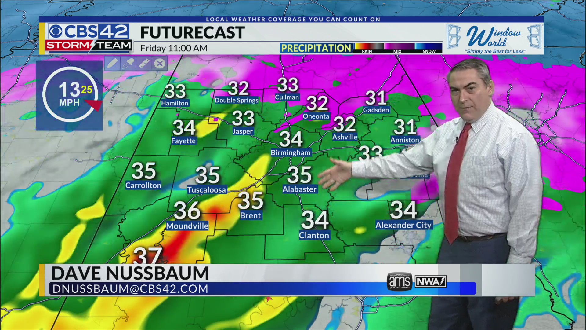 Winter Storm Details and Snow Coverage - December 10th CBS 42 Morning ...