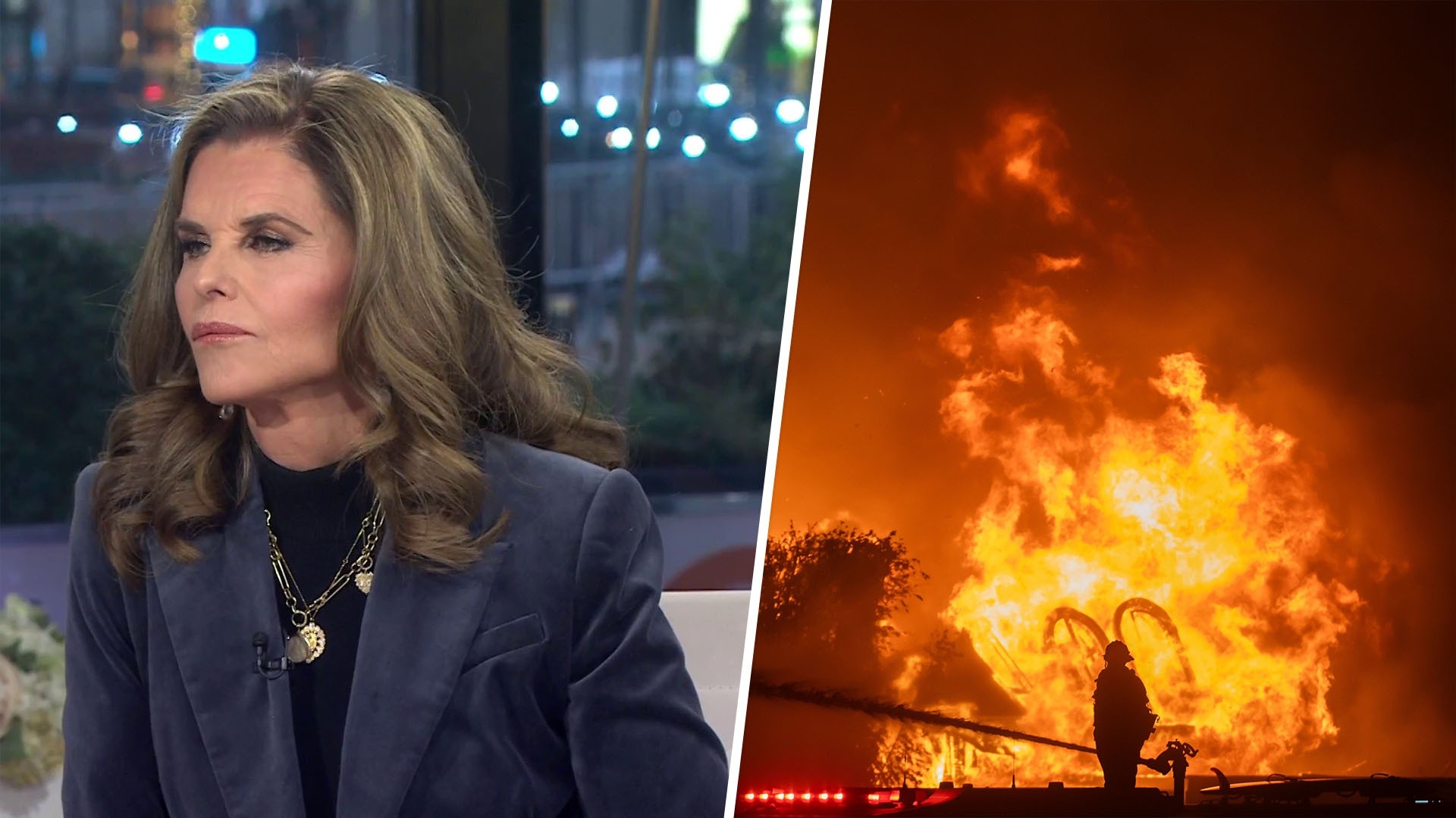 Maria Shriver talks fleeing the wildfires, how to help victims