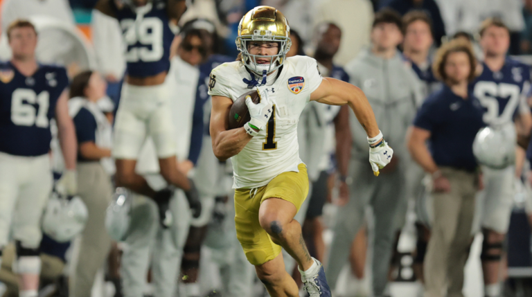 Notre Dame Receiver Jaden Greathouse Looks To Build On His Dominant ...