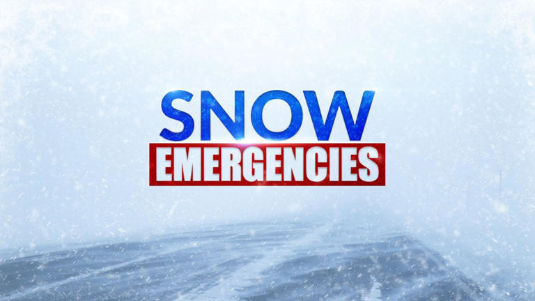 Ohio snow emergencies for Wednesday, Feb. 12