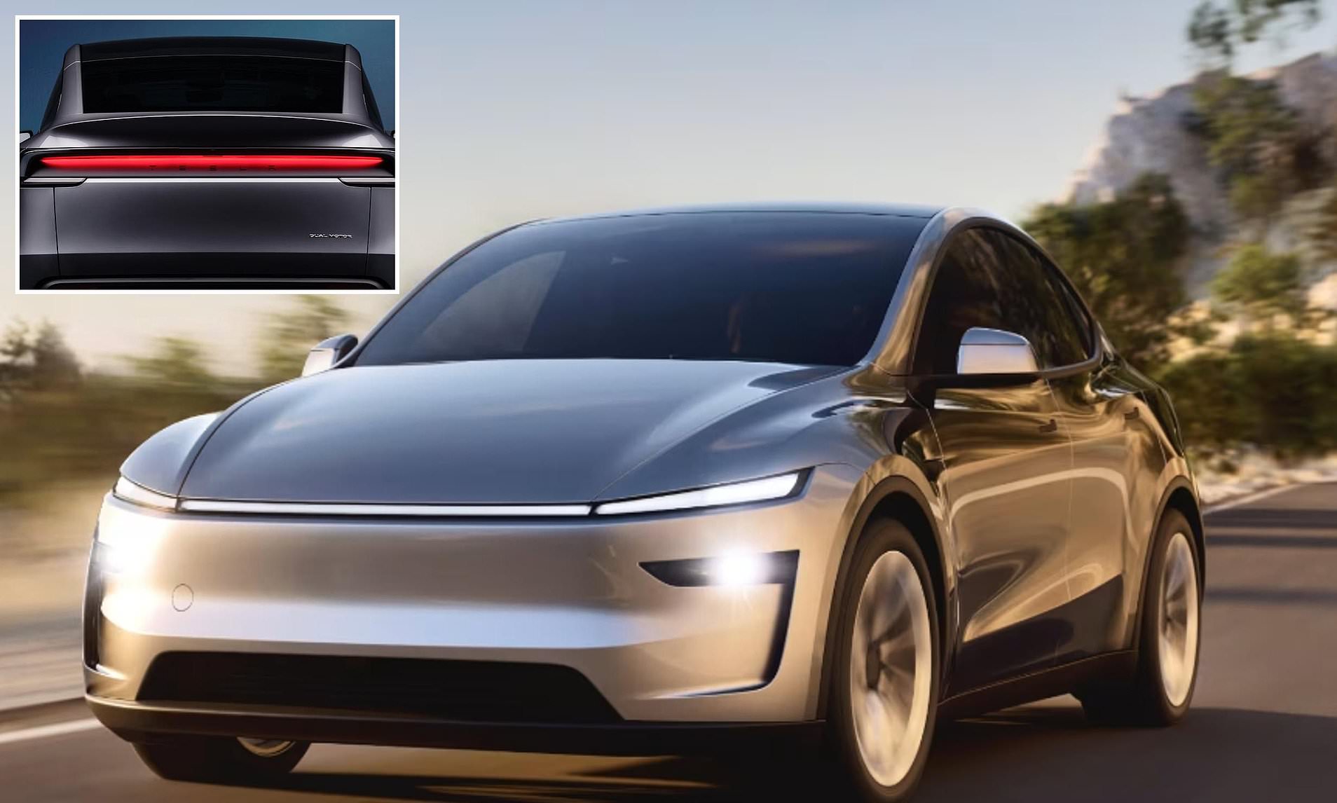 New look Tesla Model Y revealed - and it's pinched a few Cybertruck ...